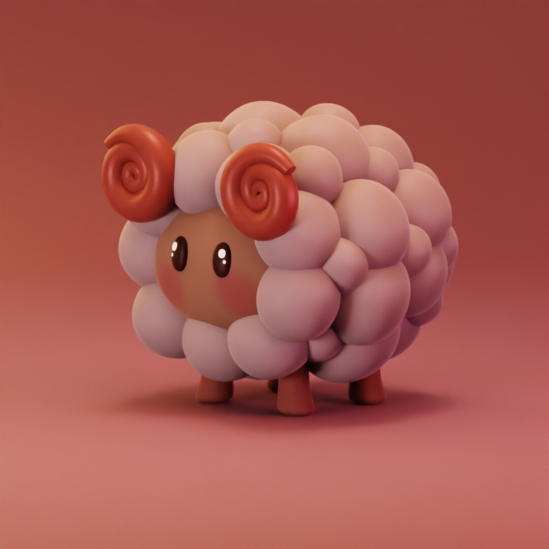 ArtStation - Fluffy Sheep 3d Art