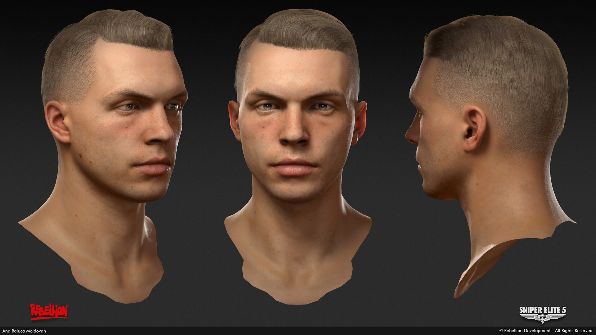 Ana Moldovan - Sniper Elite 5 - Heads & Hair