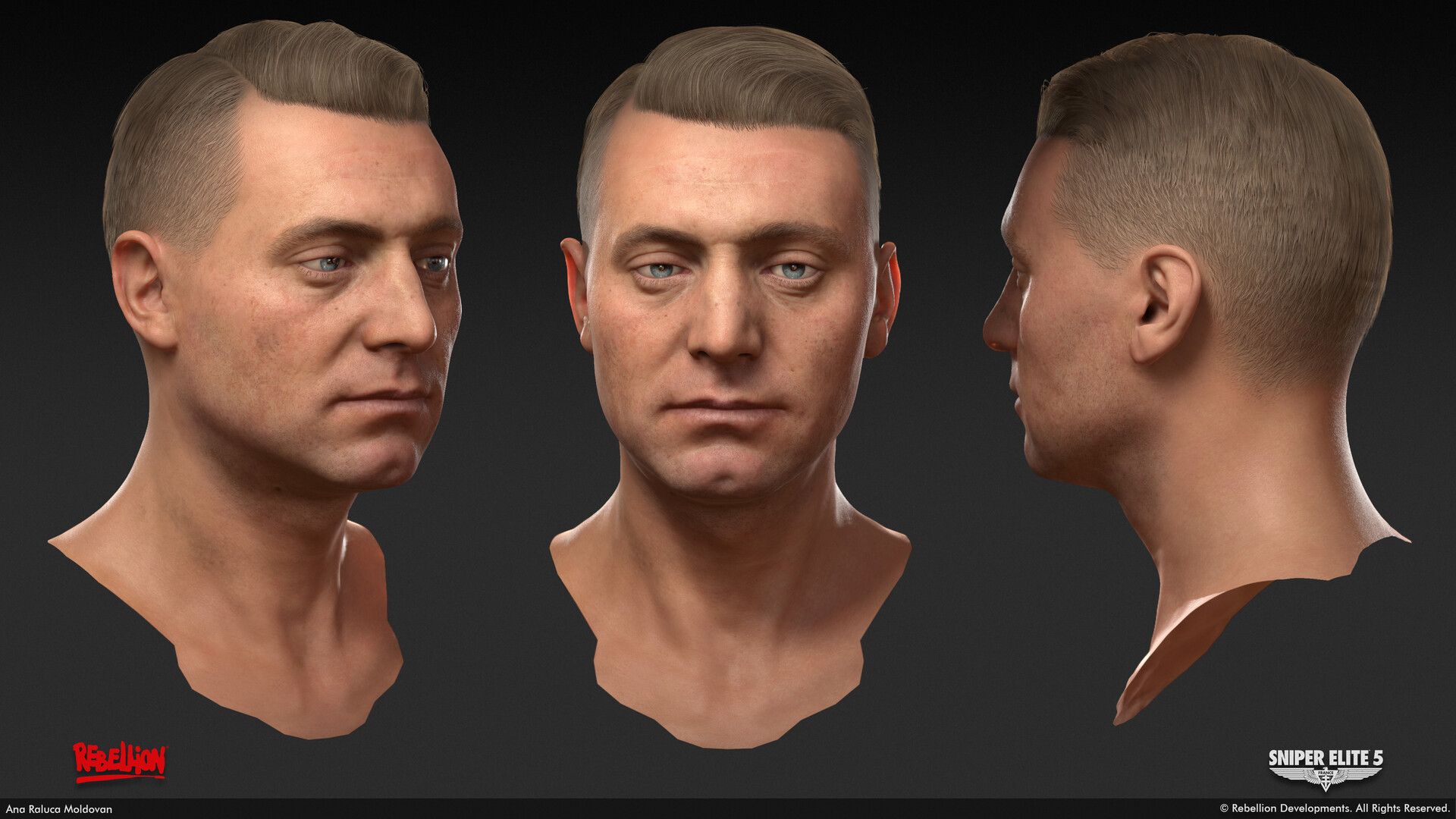 Ana Moldovan - Sniper Elite 5 - Heads & Hair