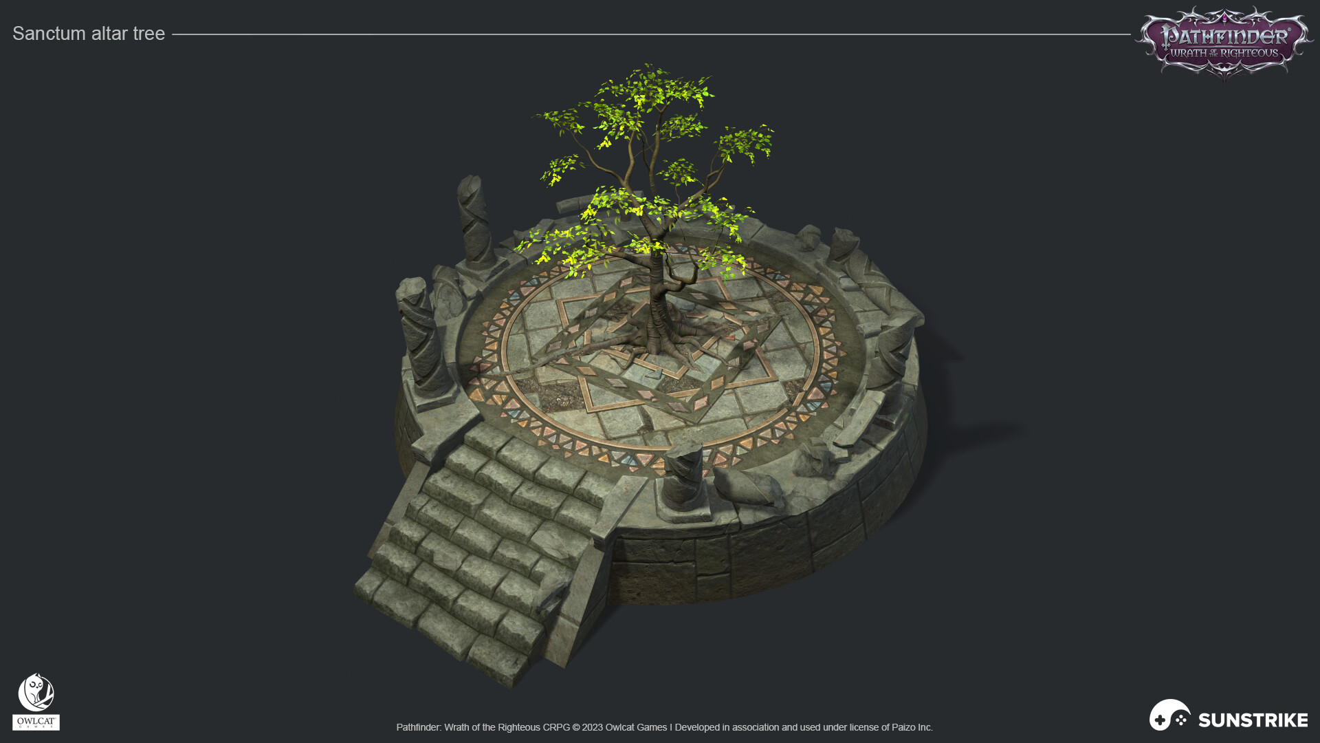 SunStrike Studios - Altar tree and dolmen 3D renders and concept art ...