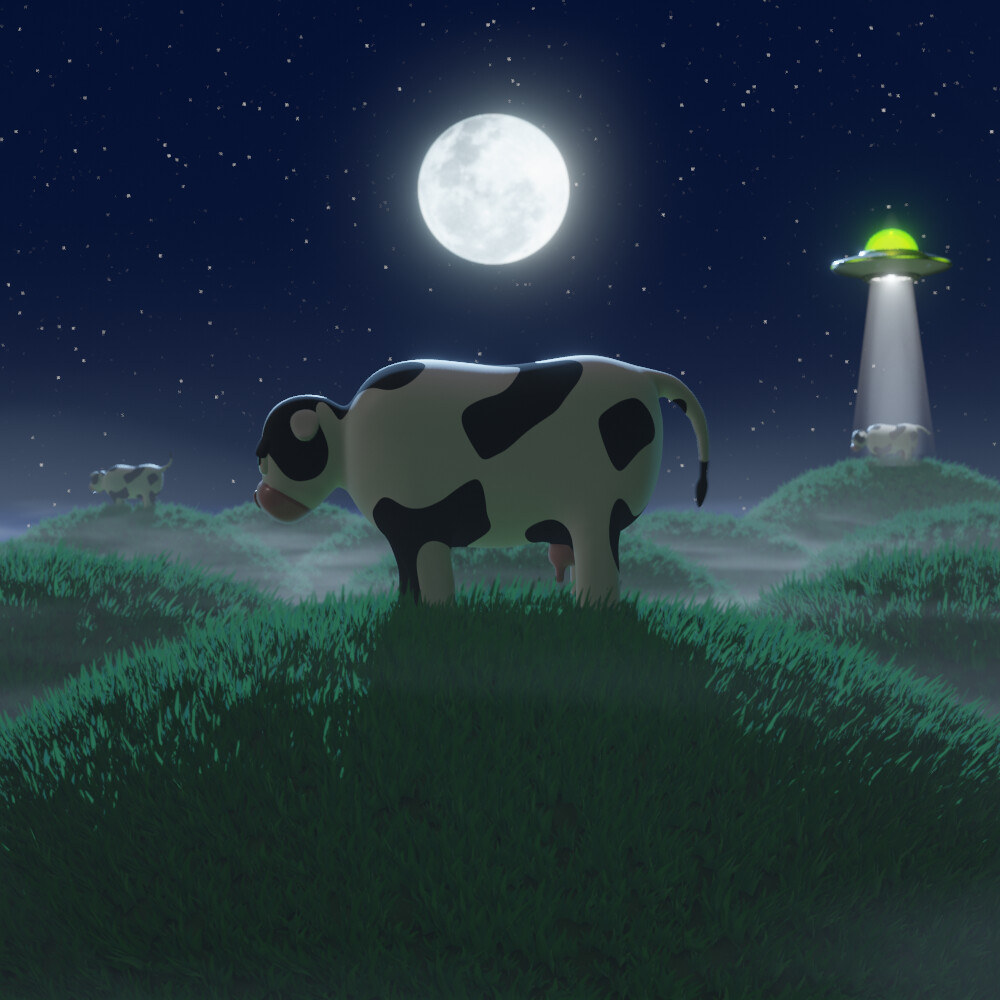 ArtStation - Intergalactic Cow Stealer
