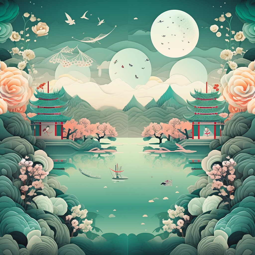 ArtStation - Magic Lake Japan Illustration