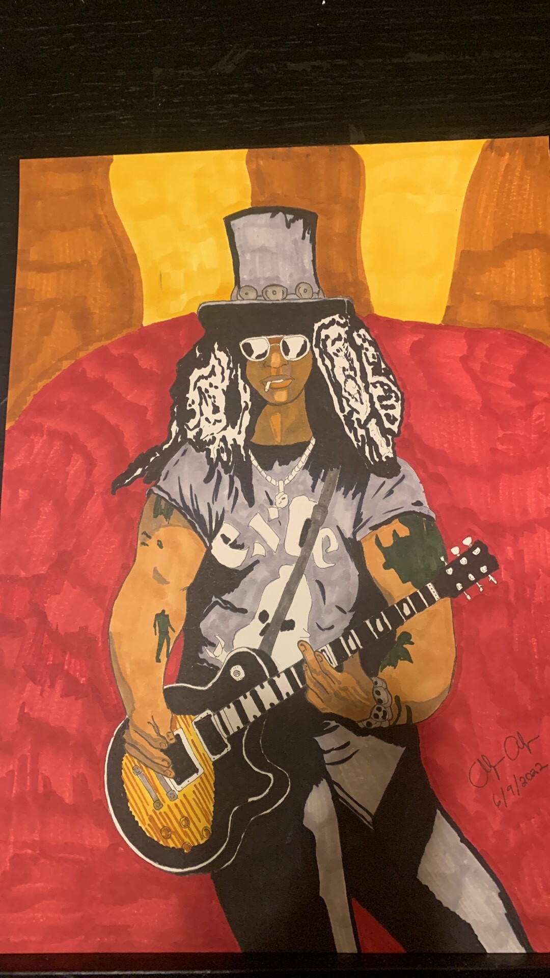 ArtStation - Commission piece of Slash from Guns N’ Roses.