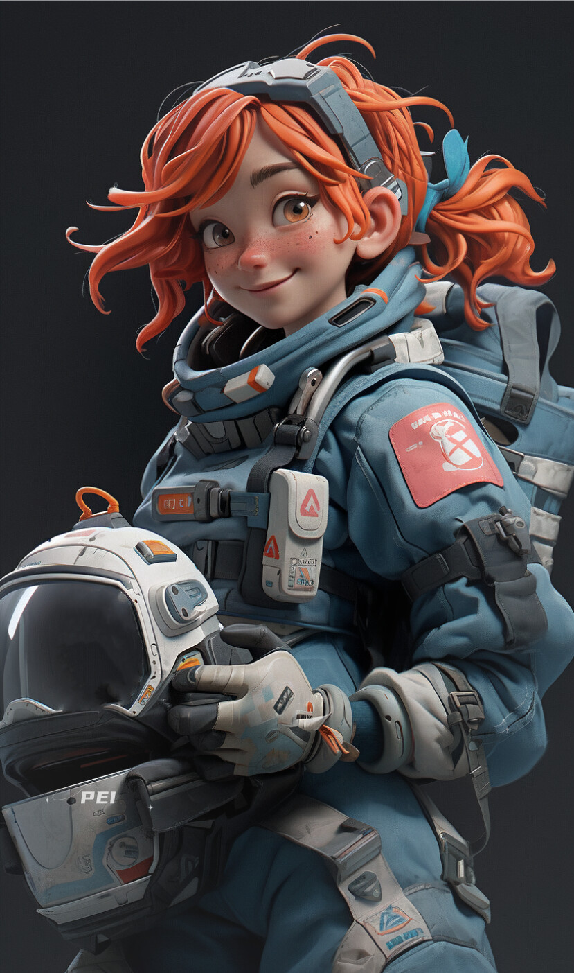 ArtStation - Stylized Space Girl