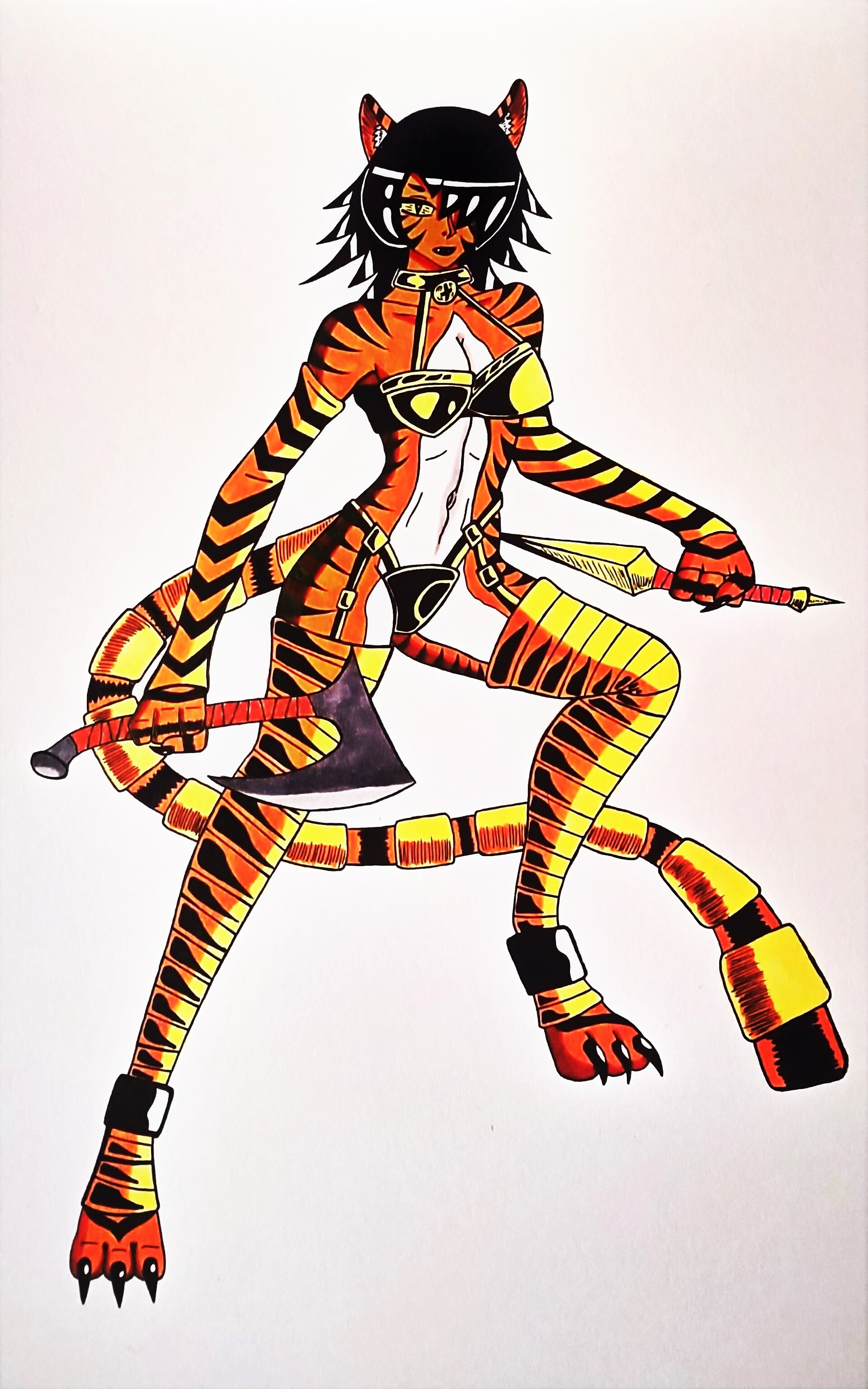 ArtStation - Tiger Warrior Girl