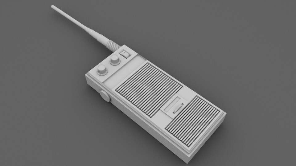 ArtStation - Radio 3d model