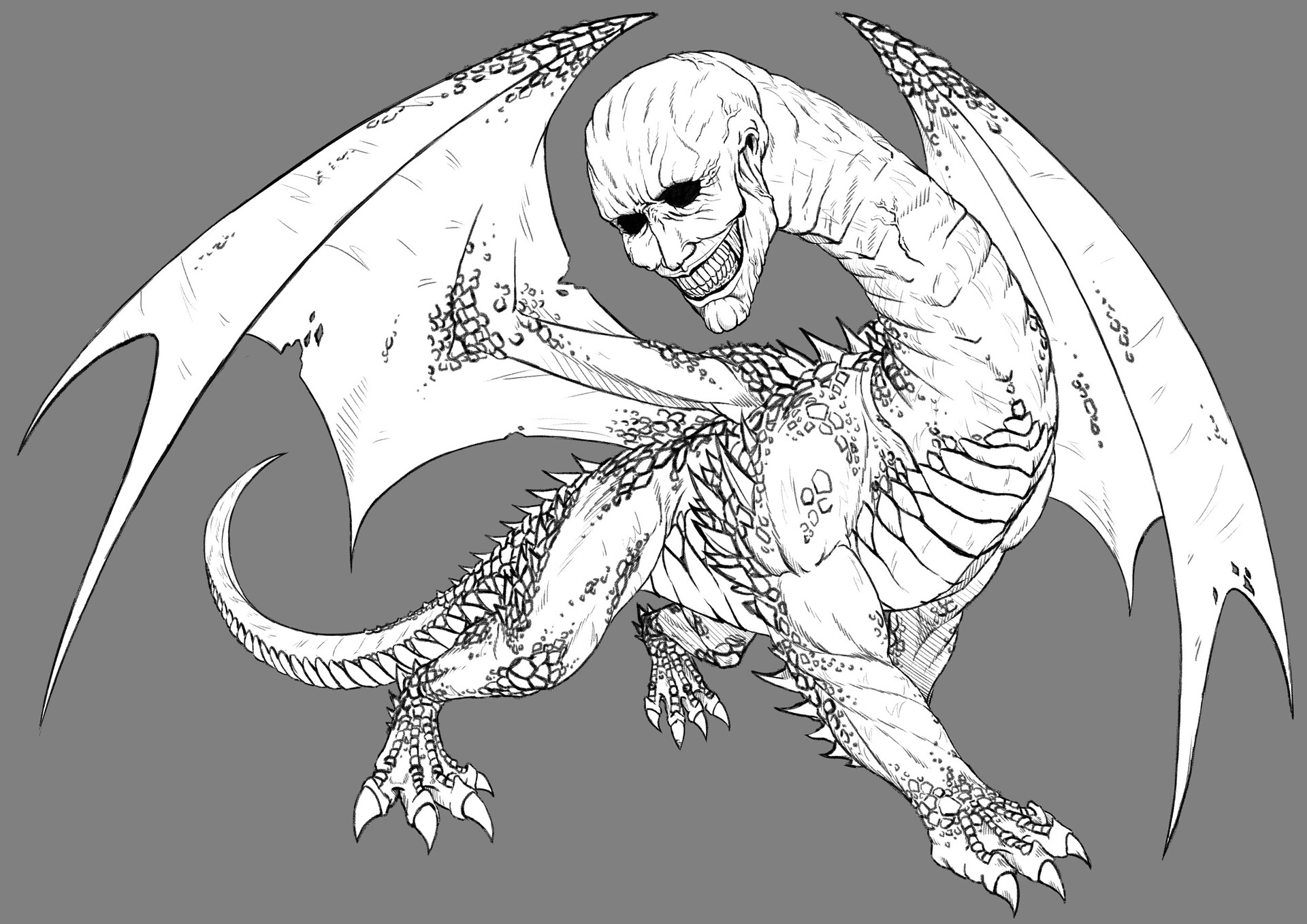 scary realistic dragon coloring pages
