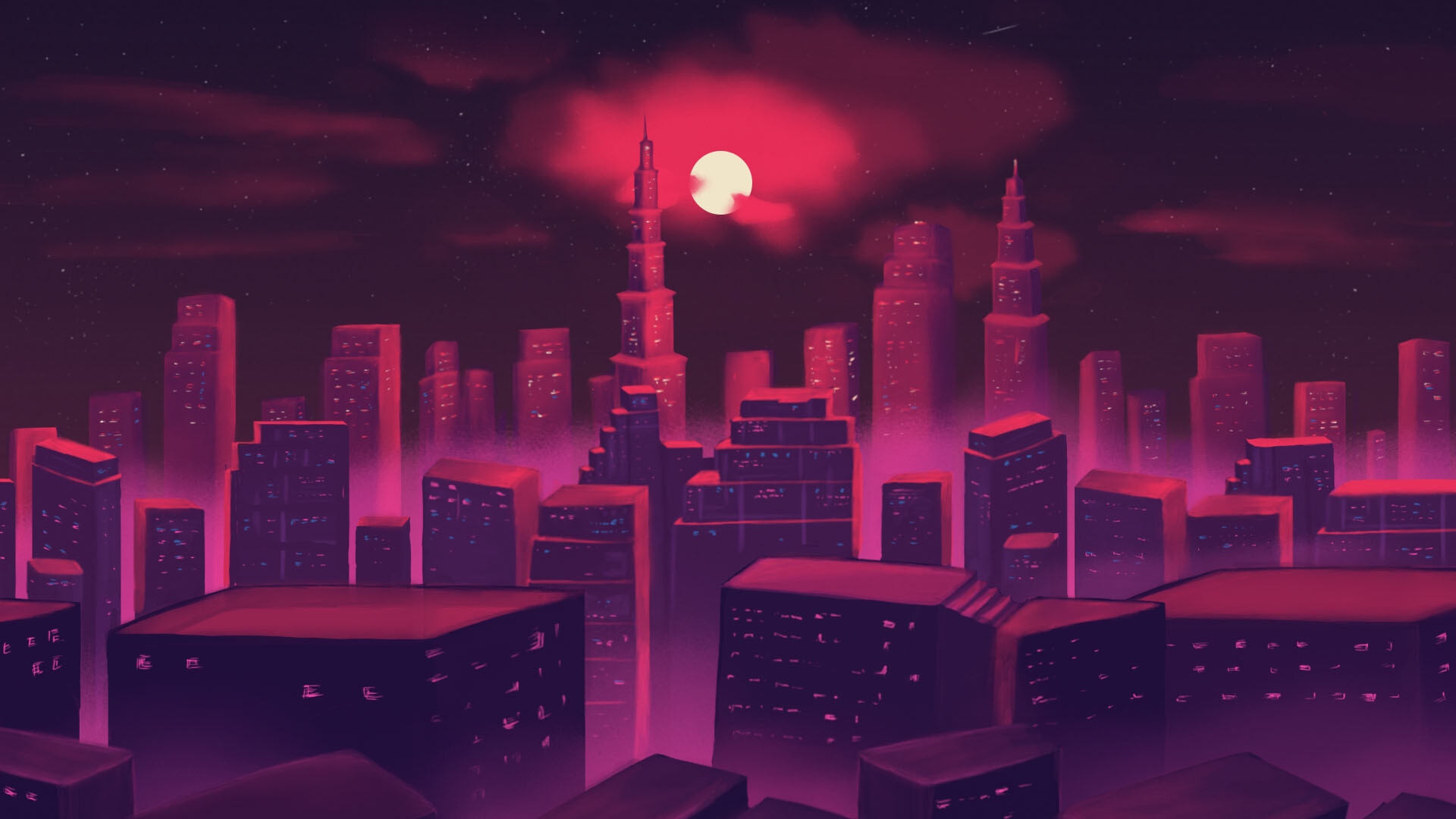 ArtStation - NIGHT TIME CITY