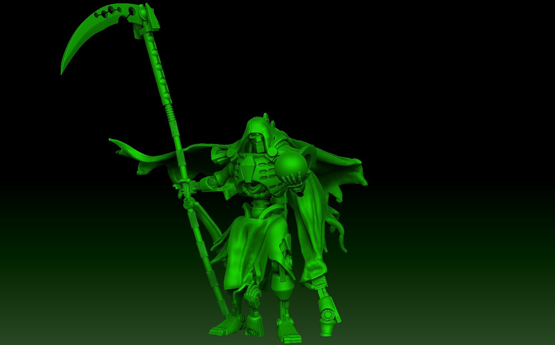 Bayonet & Ricochet Art Studio - Undead Cyber Warrior Commission