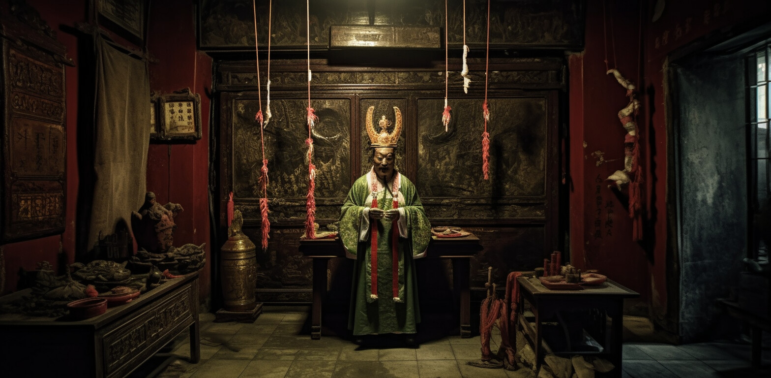 ArtStation - AI - Chinese Horror - Statues of Gods