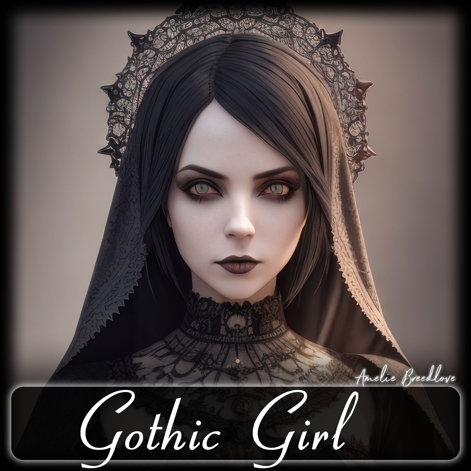 ArtStation - 300 Gothic Girl Reference Pack | 4K | v.4