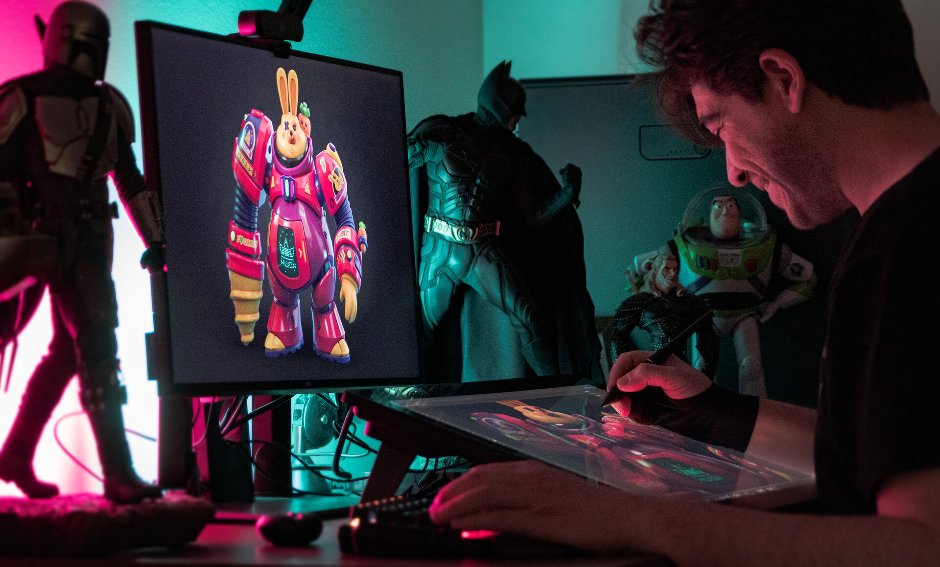 Julio Lopez - Robbit Lightyear - Collaboration with Huion