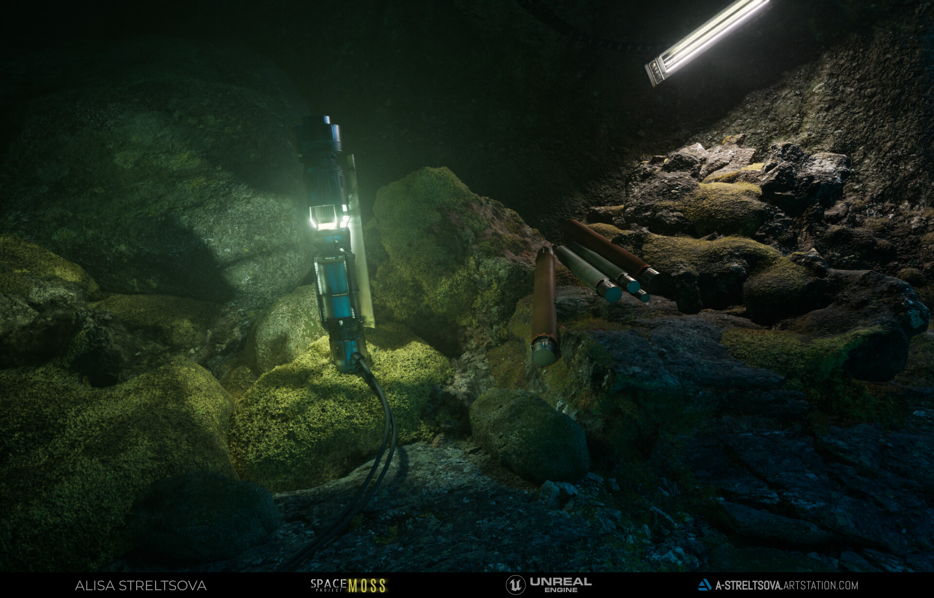 Alisa Streltsova - Space Moss - Level Art and Lightning