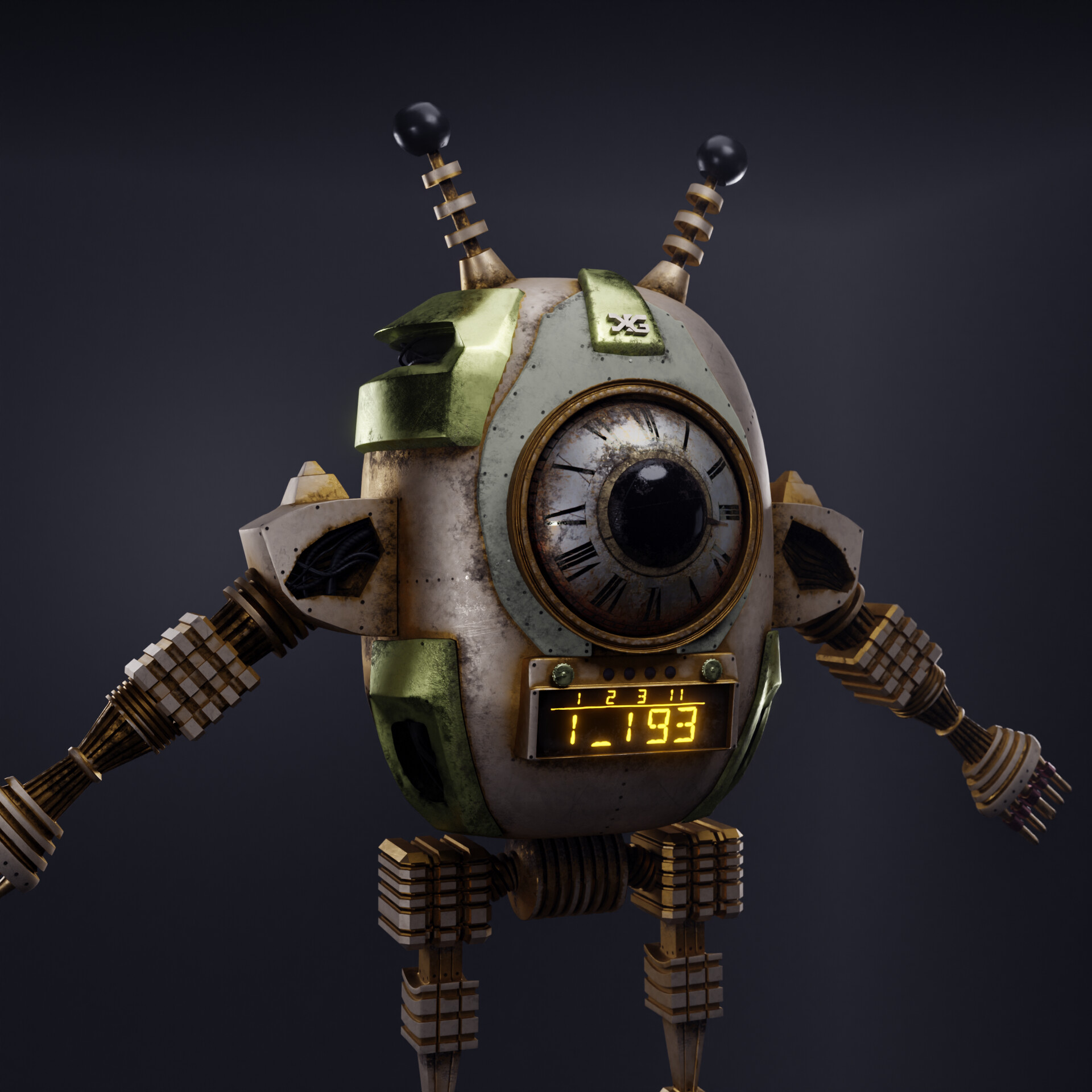 ArtStation - Clock Face Character Texturing