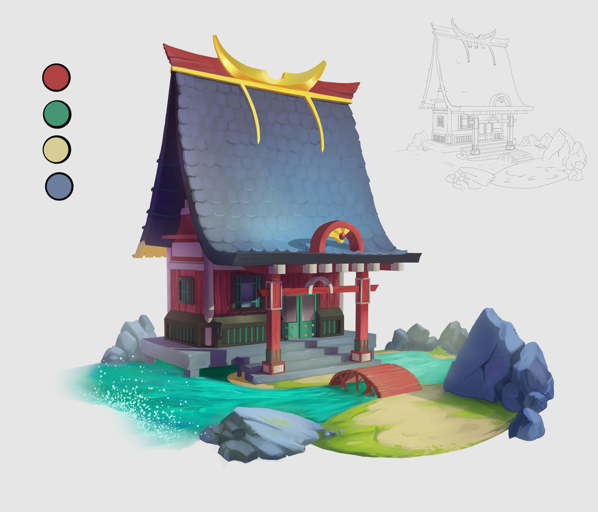 ArtStation - Monk's house