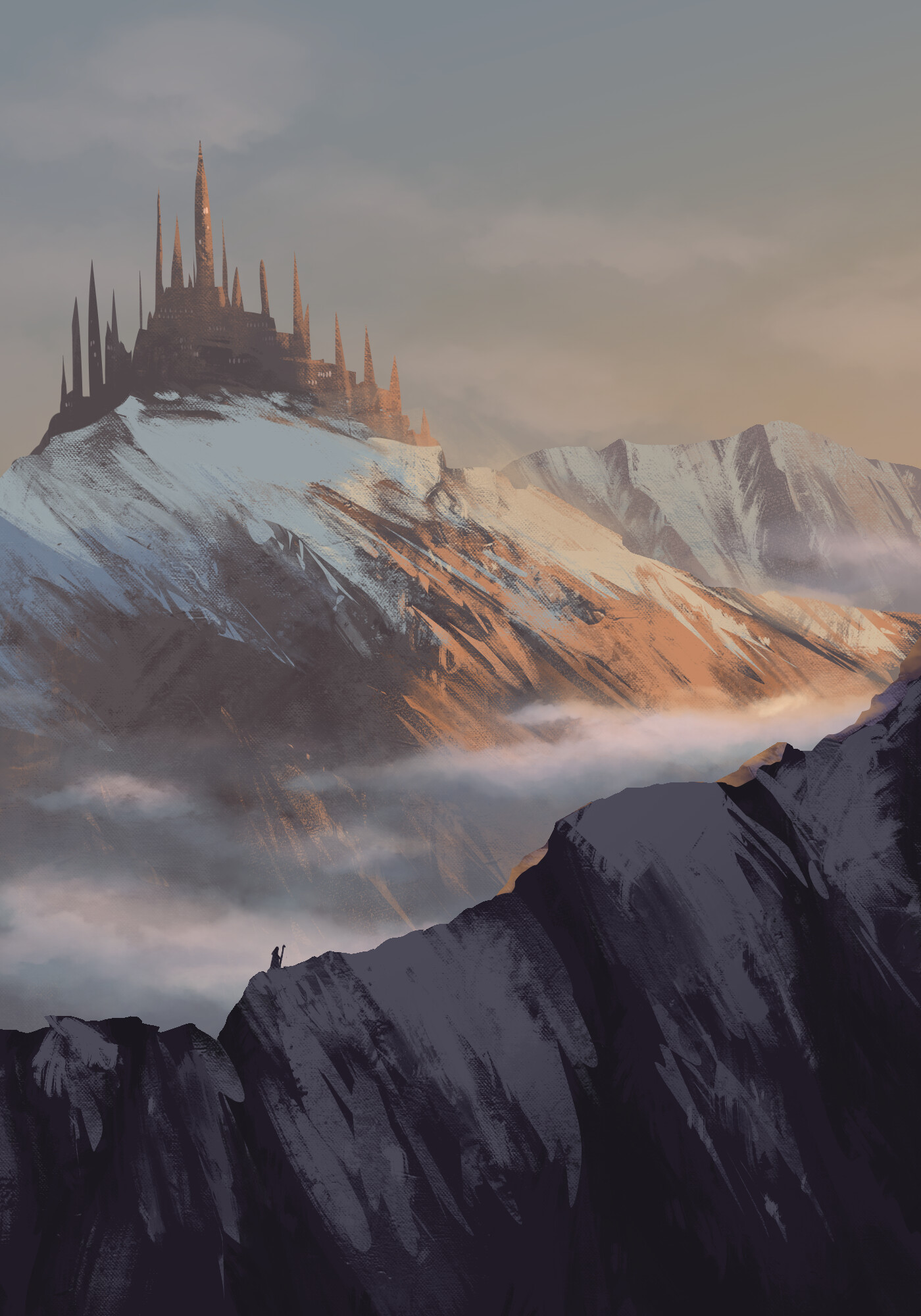 ArtStation - Mountain side (concept art)