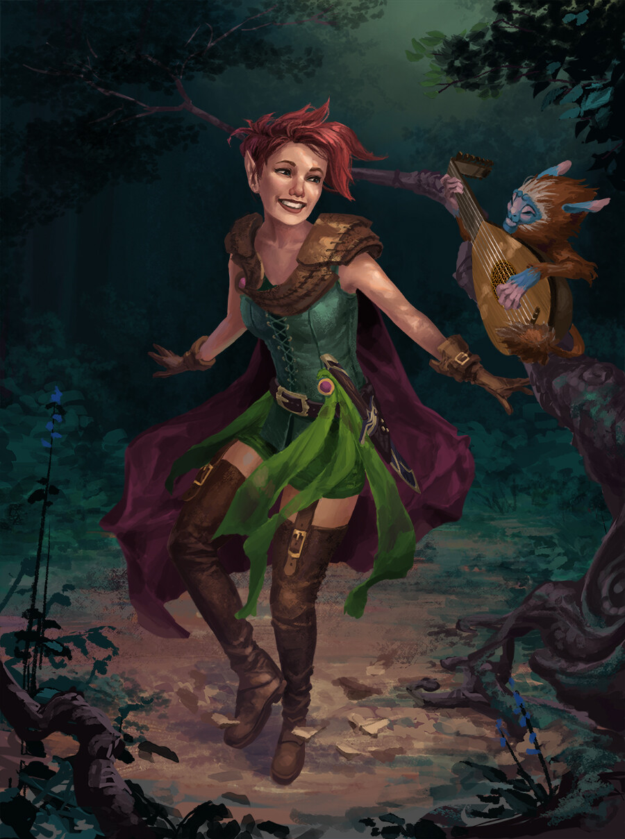 ArtStation - DnD Elven Bard