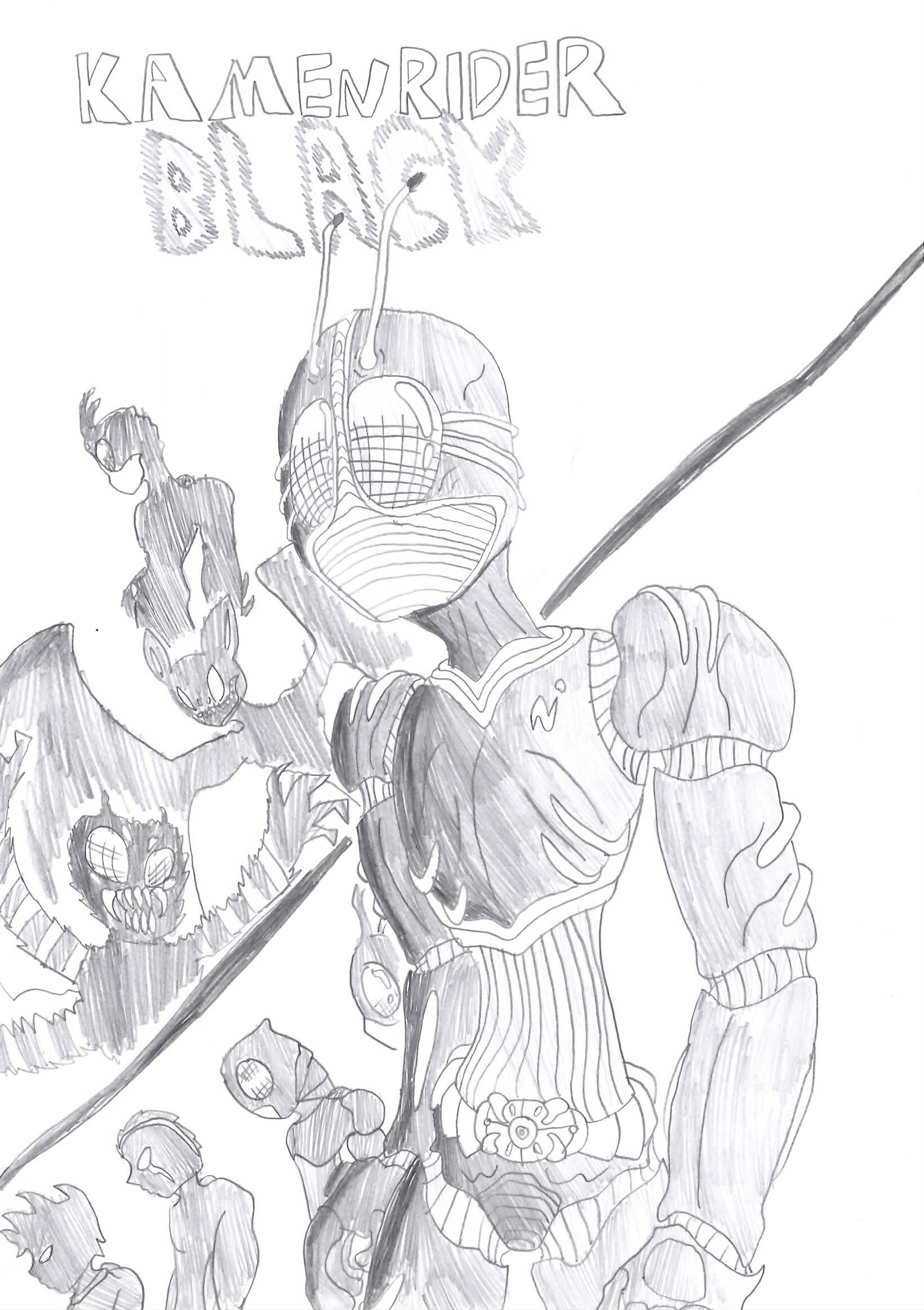 ArtStation - Kamen Rider Black Manga fan art