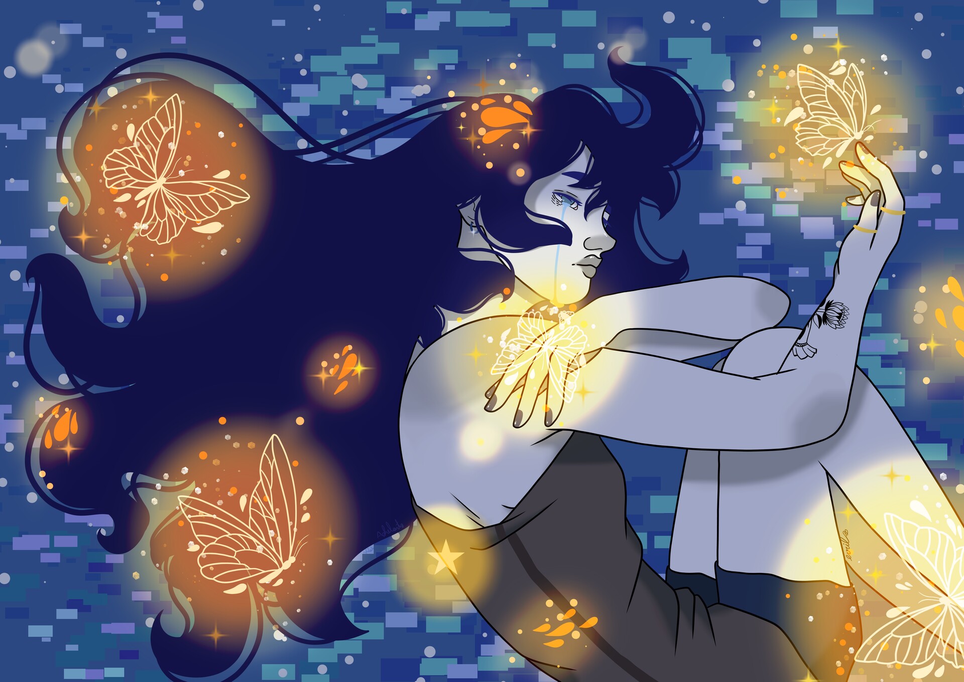 ArtStation - "Butterflie tears"