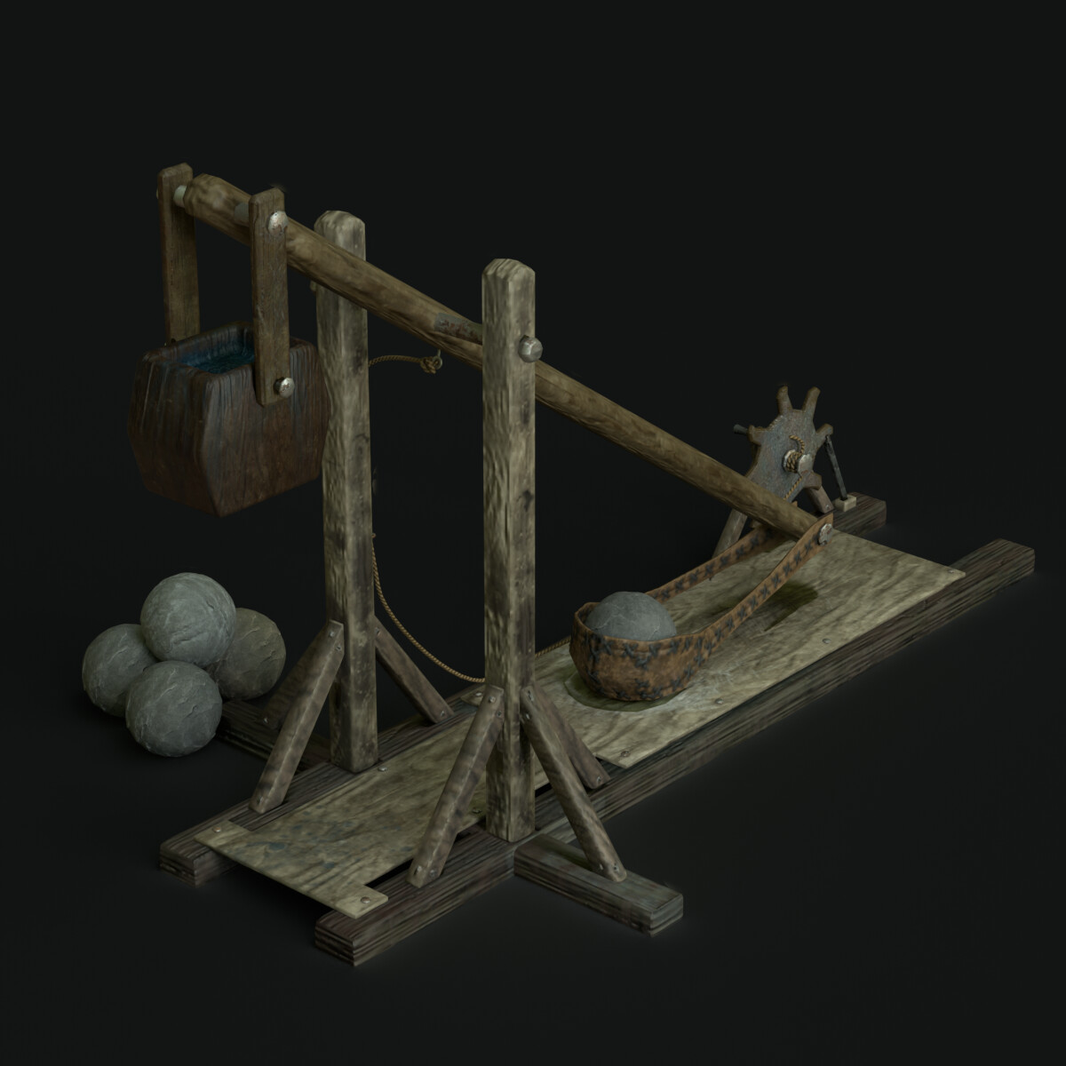 ArtStation - Medieval Trebuchet