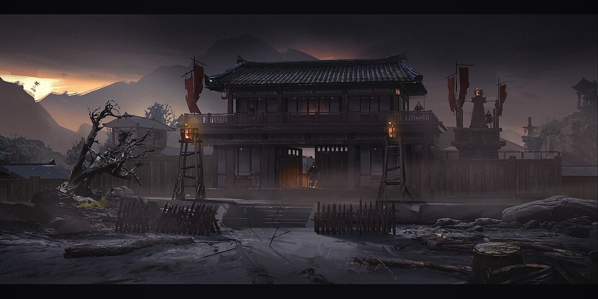 ArtStation - Village Gate