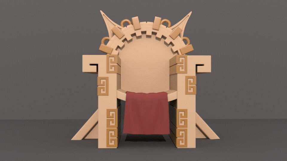 ArtStation - Egypt Sinhasan