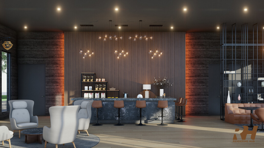 ArtStation - Restaurant Interior Design & 3D Rendering