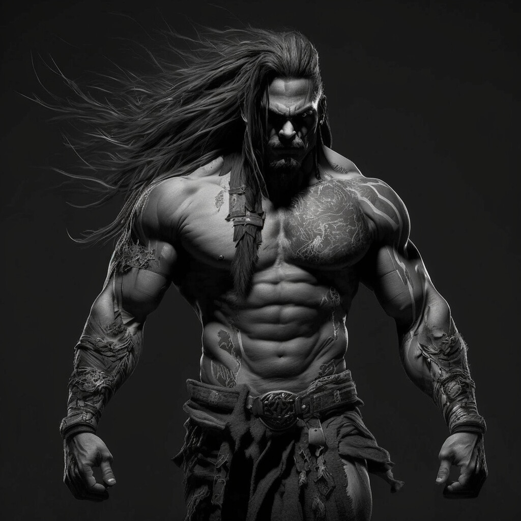 ArtStation - 200 Orc Muscular Body Reference