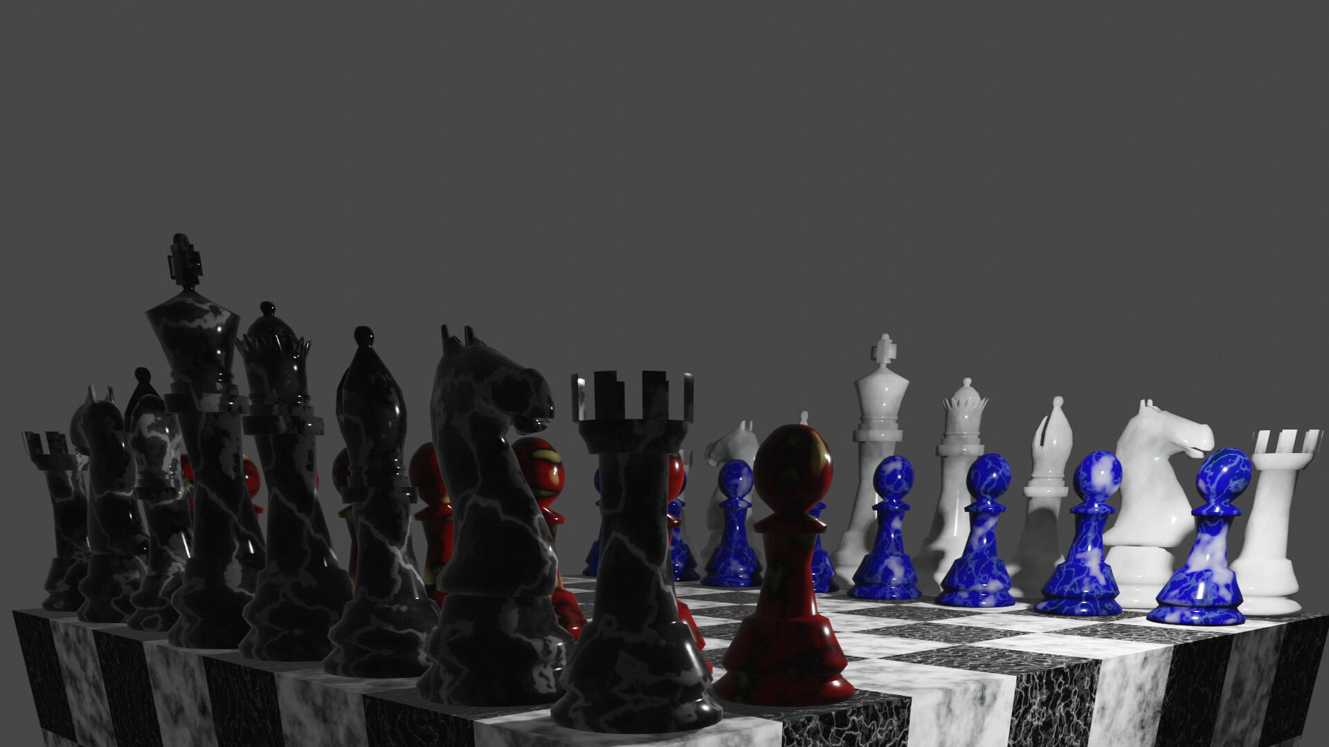 ArtStation - Stone chess set