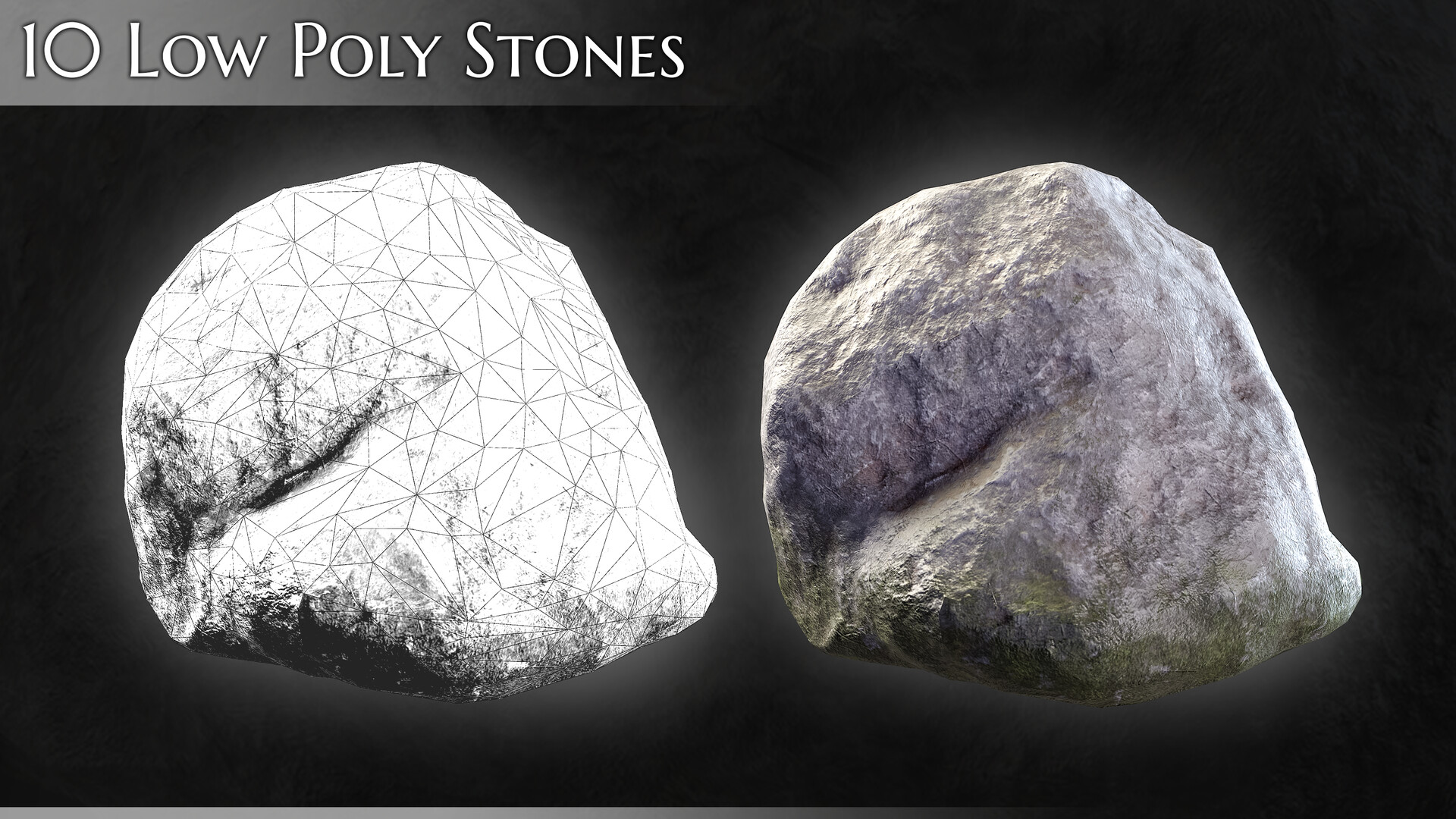 sasname - 10 Low Poly Stone