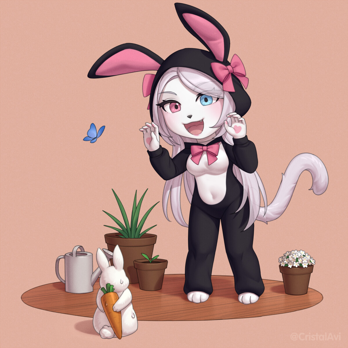 ArtStation - Easter bunny cat