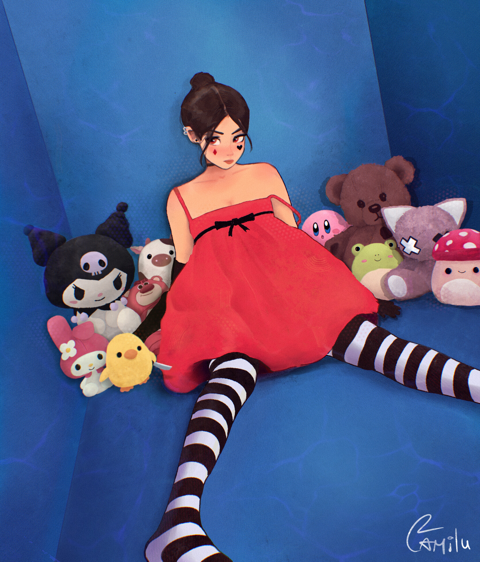 ArtStation - Stuffed Animals Girl