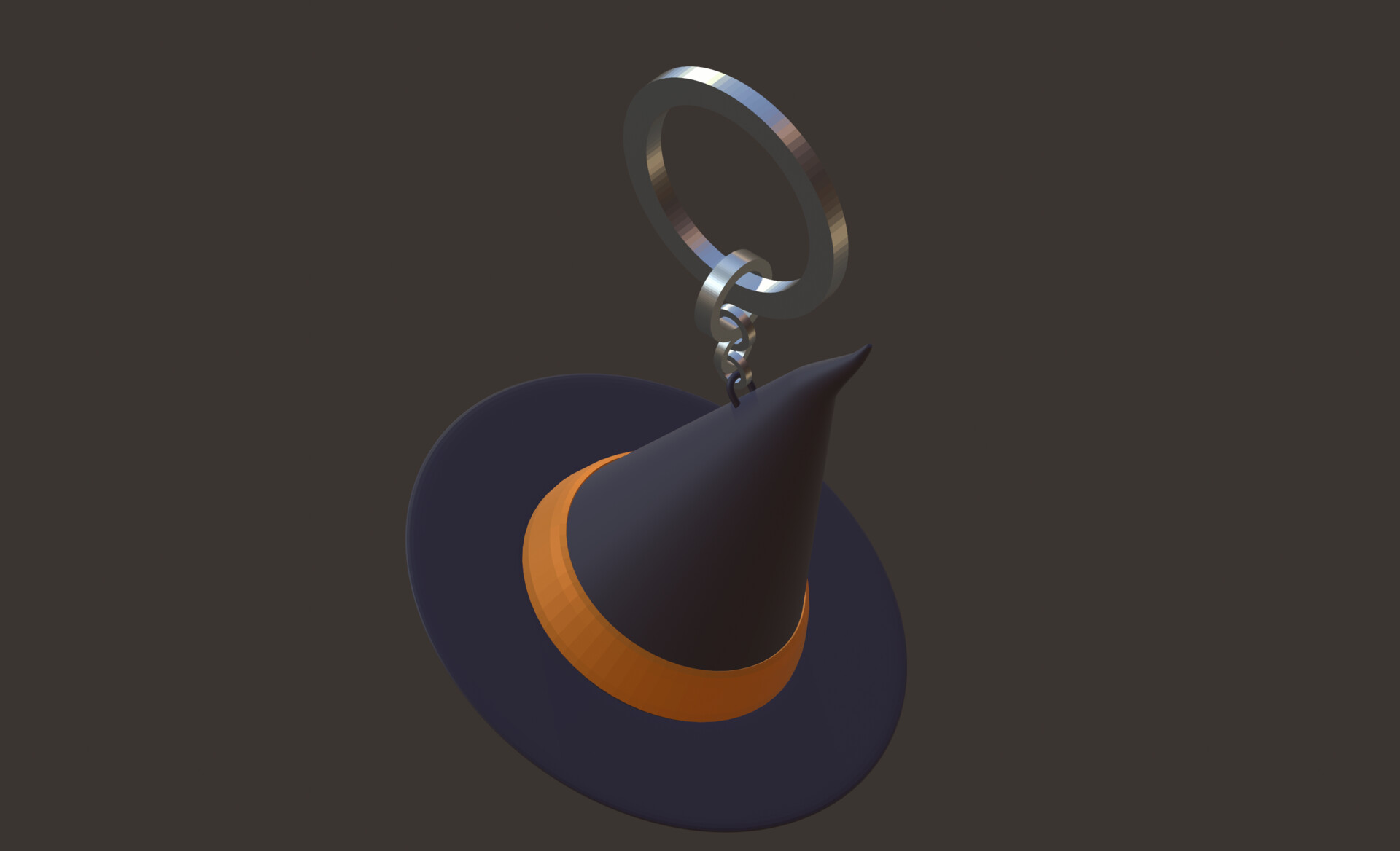 ArtStation - 3d witch hat keychain