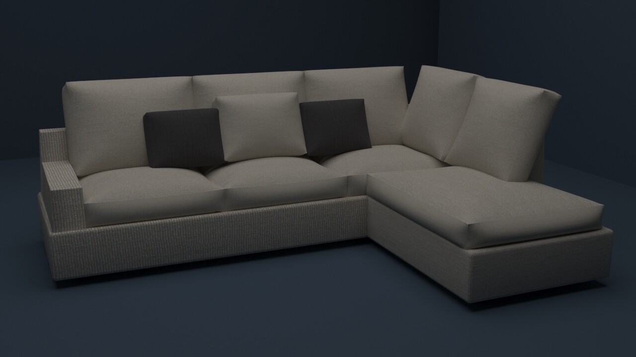 ArtStation - 3D Modelling/Texturing and Lightning Of Sofa
