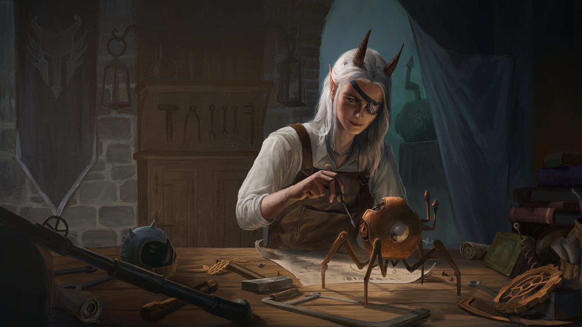 Tinkering by Dmitry Savin : r/ImaginarySteampunk