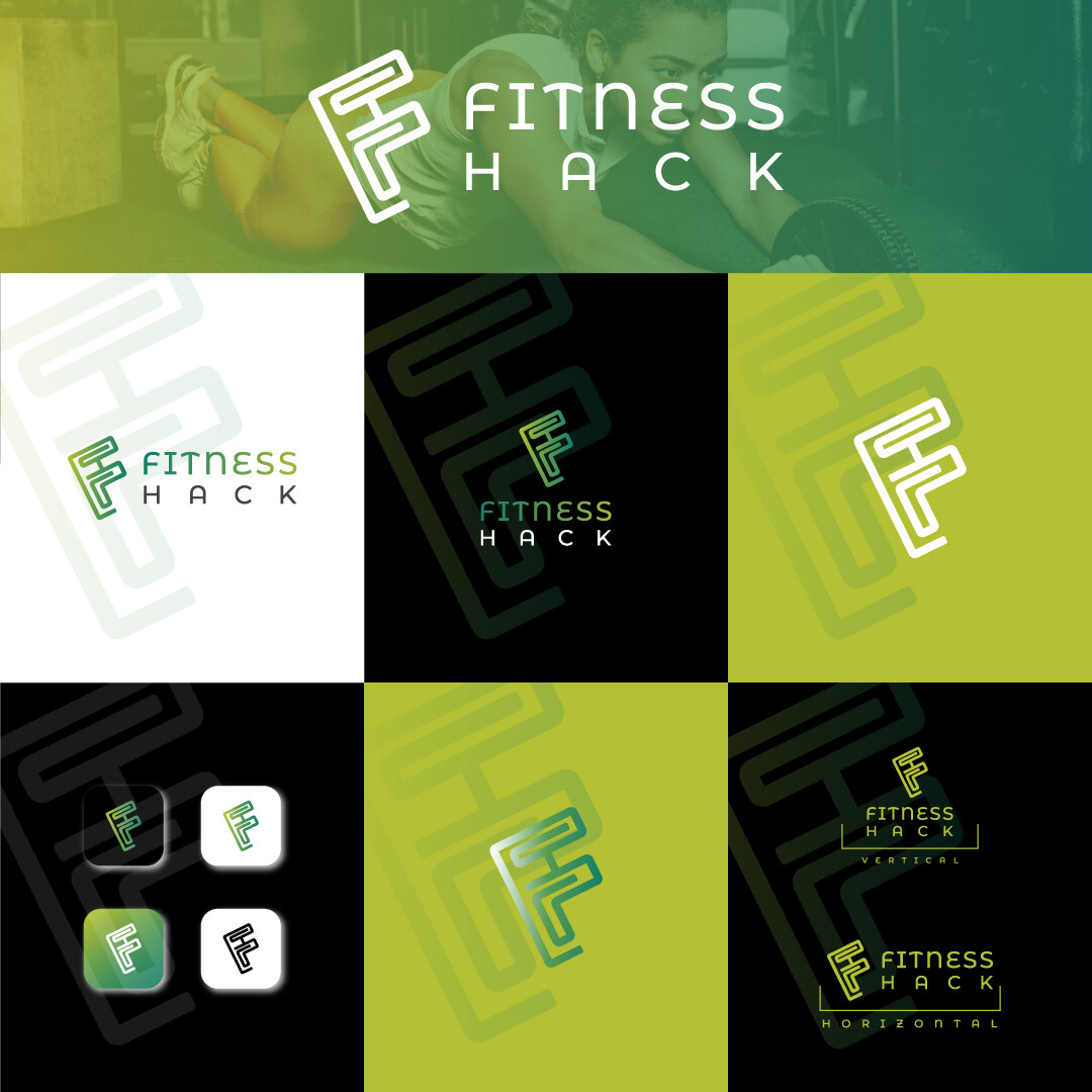 ArtStation - Logo for FITNESS HACK | available for sale.
