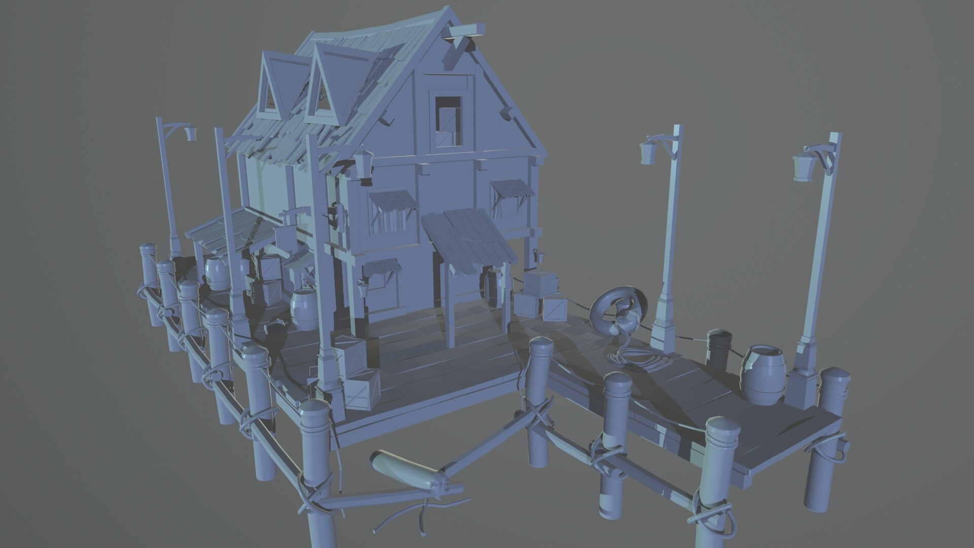 ArtStation - Small Pirates Harbour