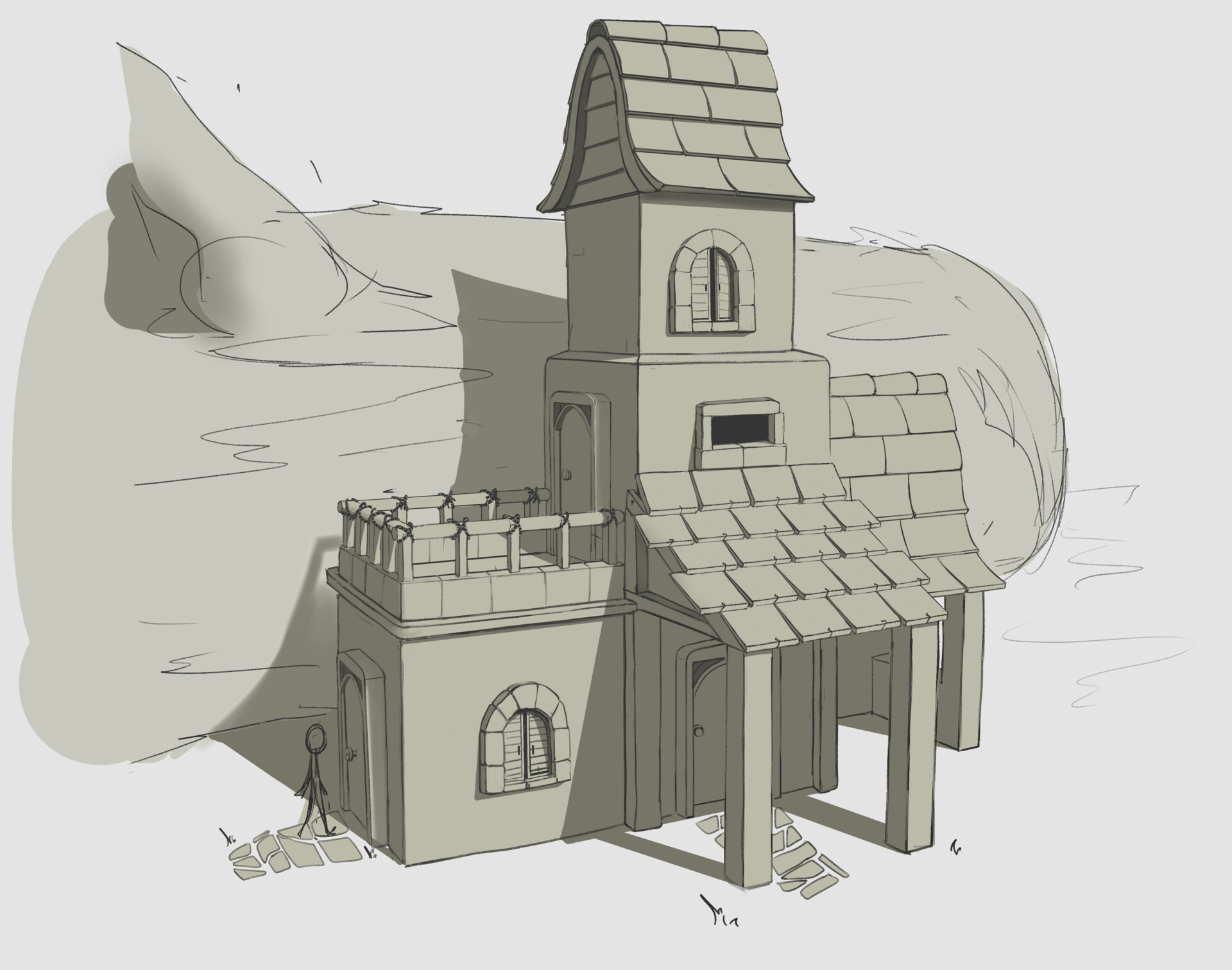 ArtStation - Stylized house concept