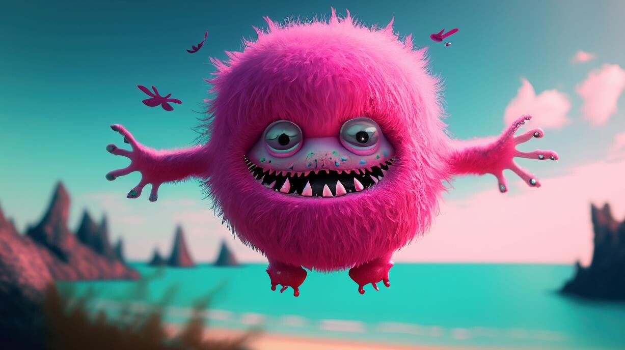 Monsters University Pink Monster