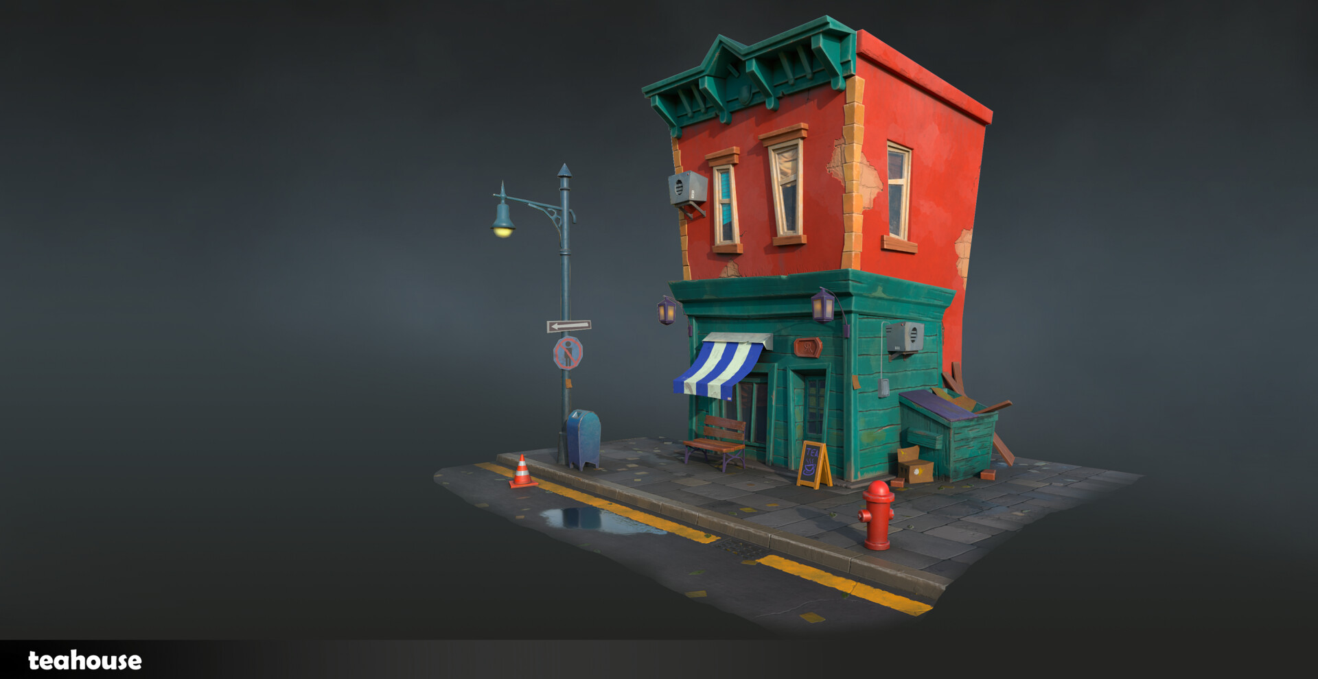 ArtStation - teahouse