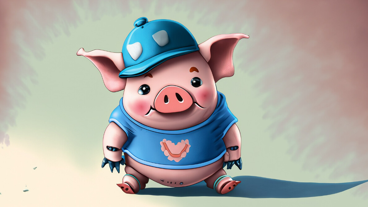 ArtStation - cute robot pig