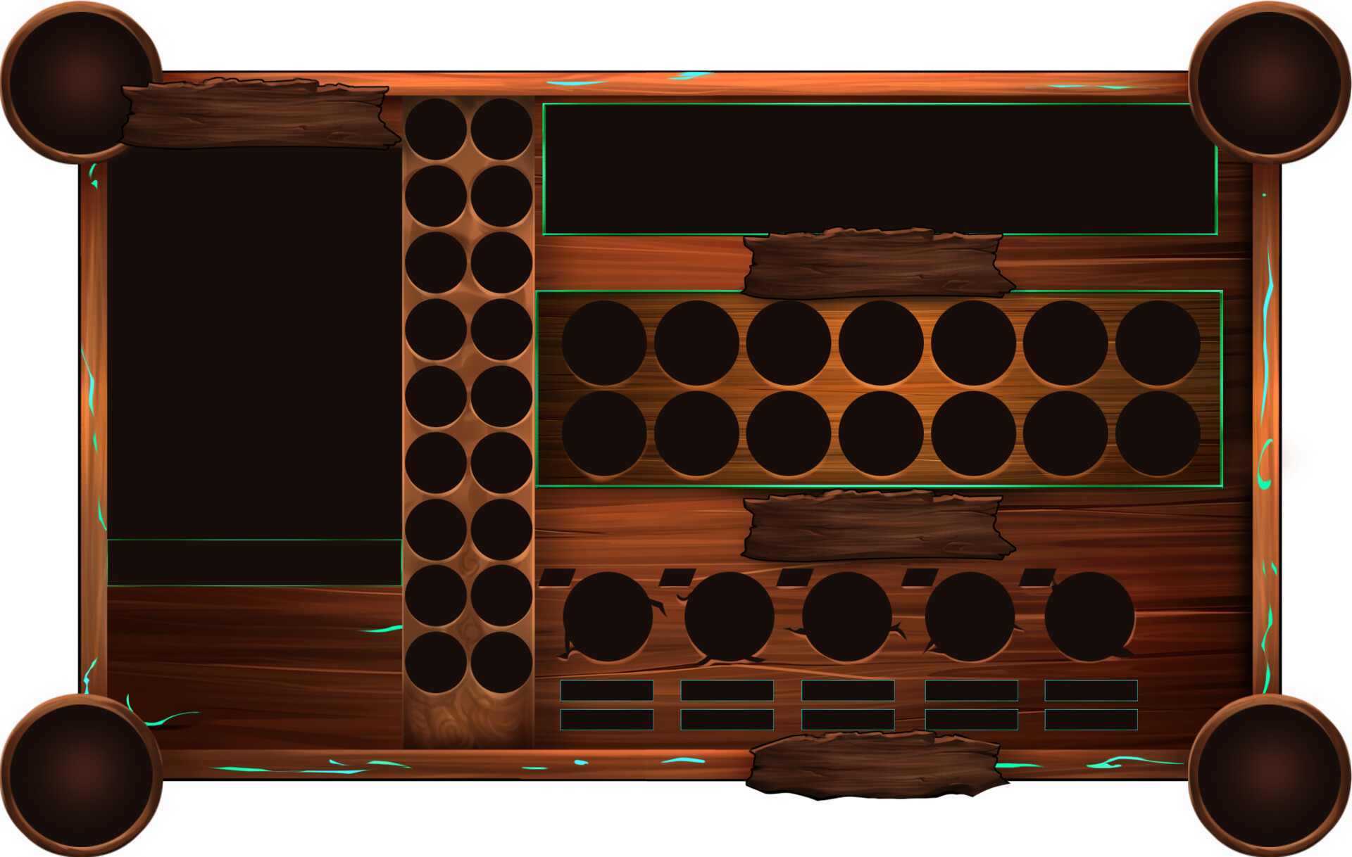 ArtStation - Wooden game menu (ui)