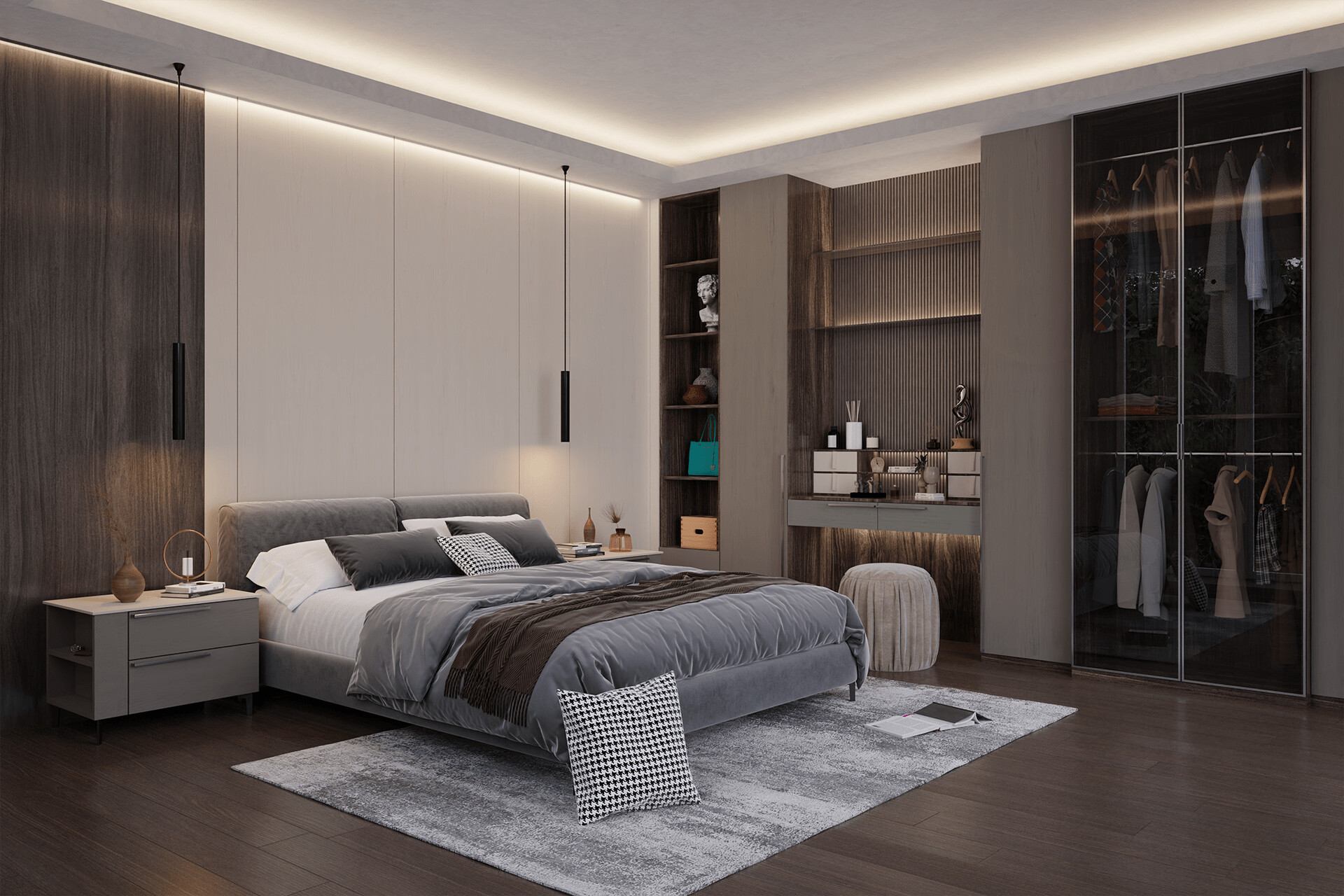 ArtStation - Bedroom visualization