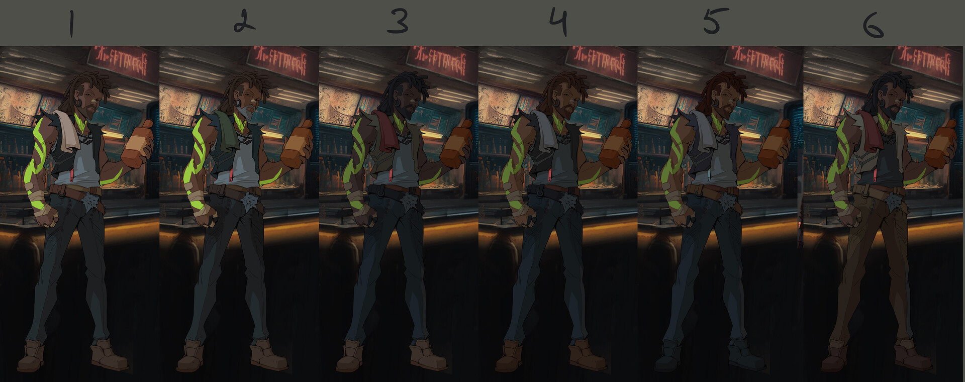 Nikolai Gorishnii - Visual novel - Barman character