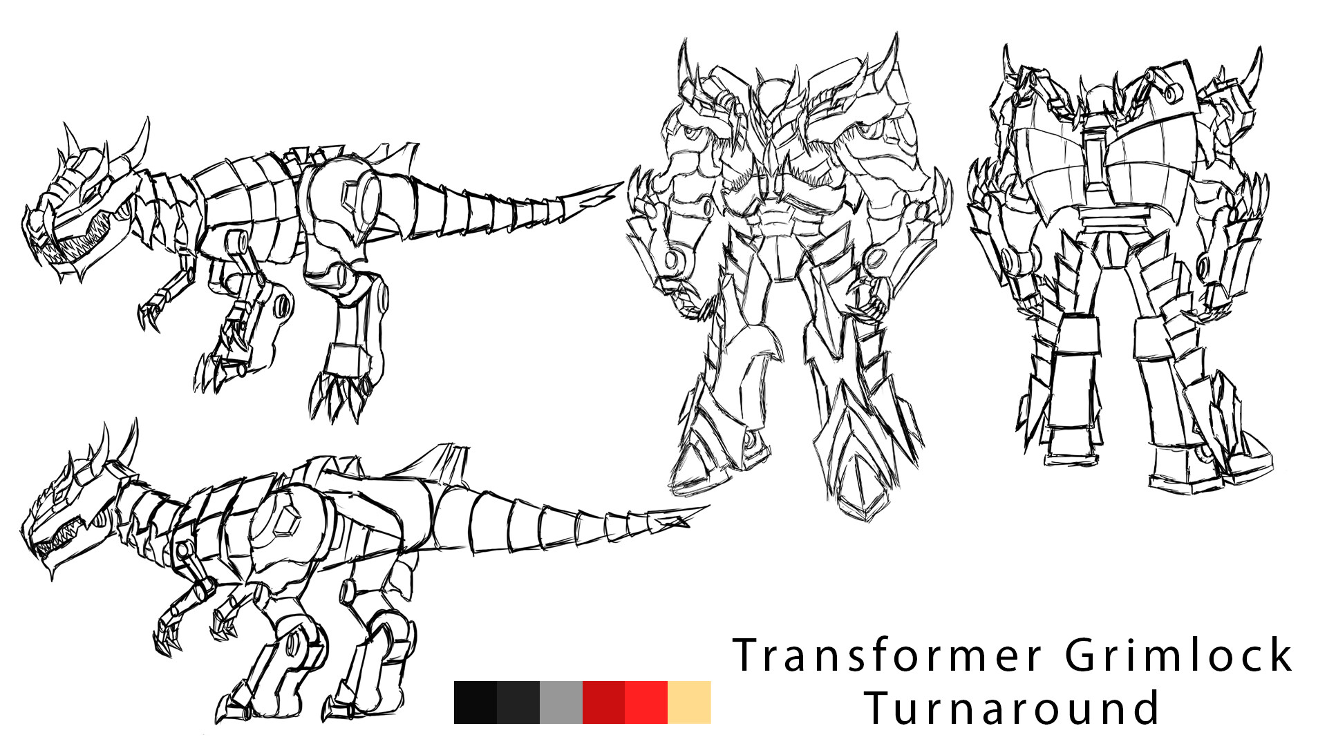 transformers coloring pages grimlock age