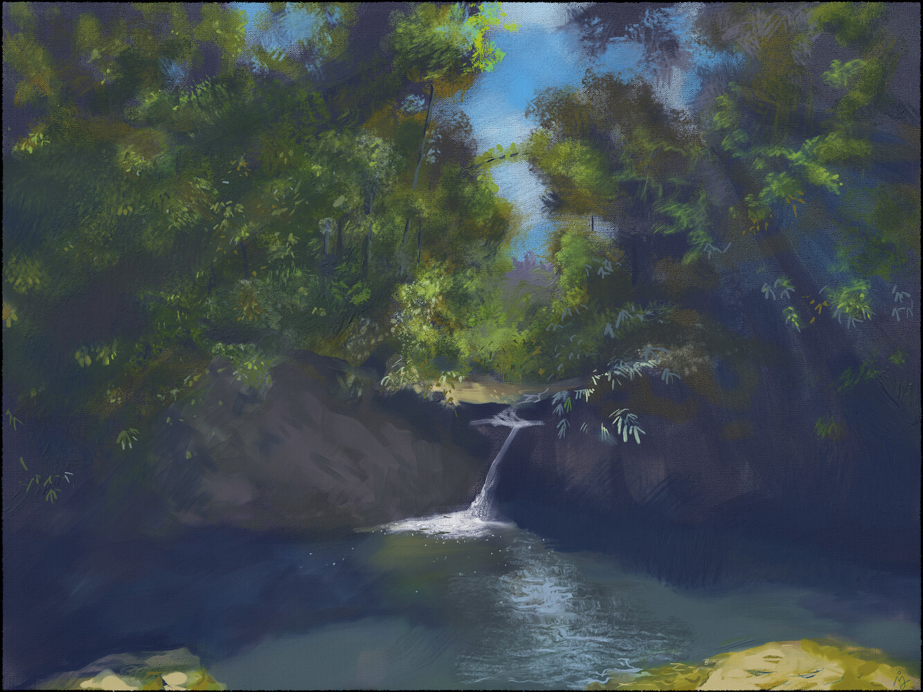 ArtStation - Small Waterfall
