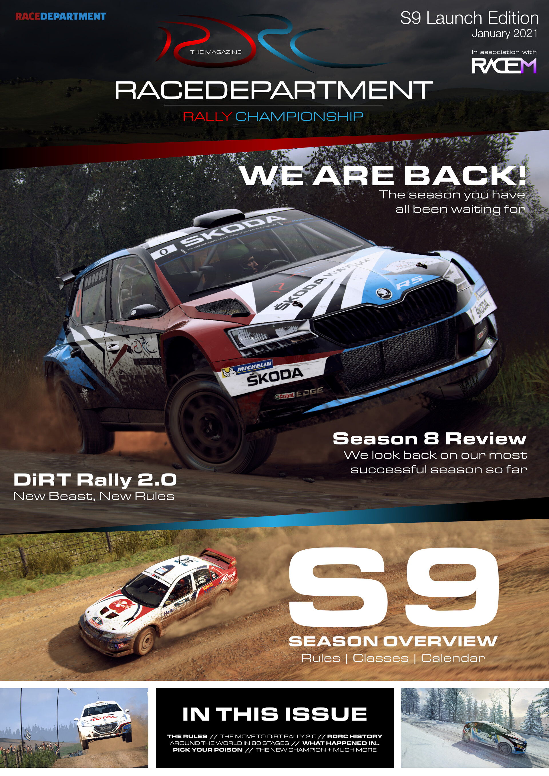 ArtStation - RaceDepartment Rally Championship - The Magazine Season 9 Front Covers