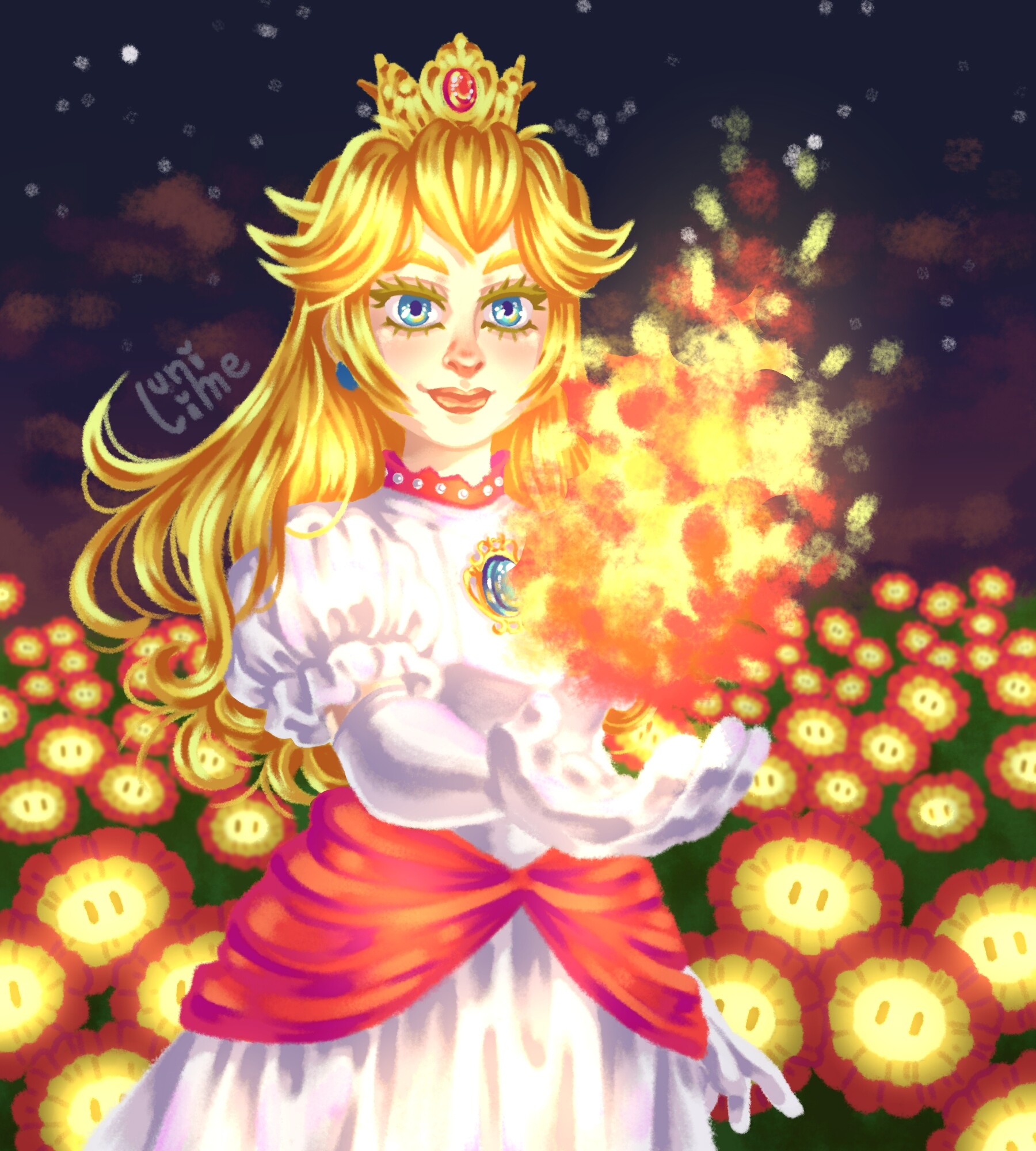 ArtStation - She's on fire!