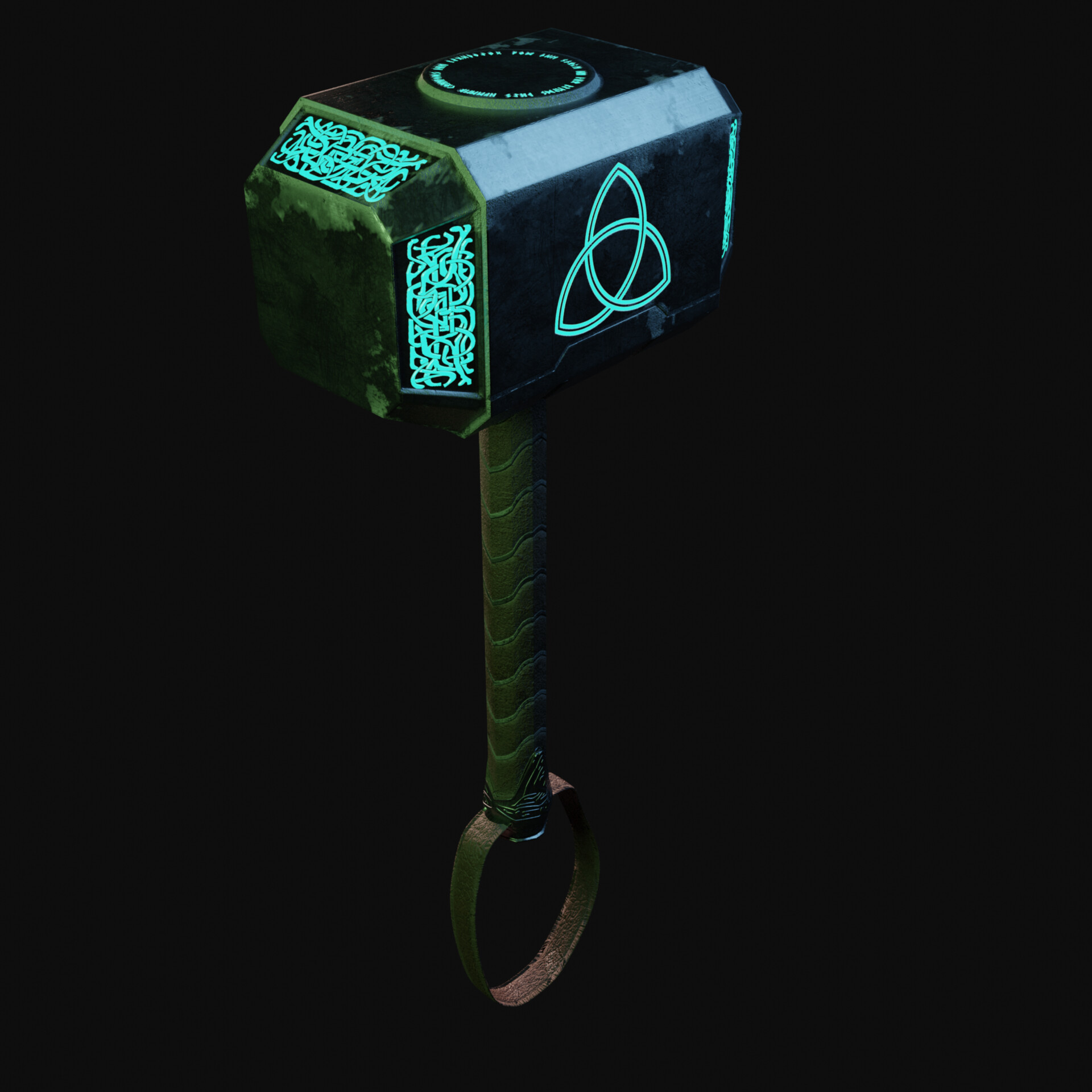ArtStation - Modeling of Mjolnir (Marvel version)