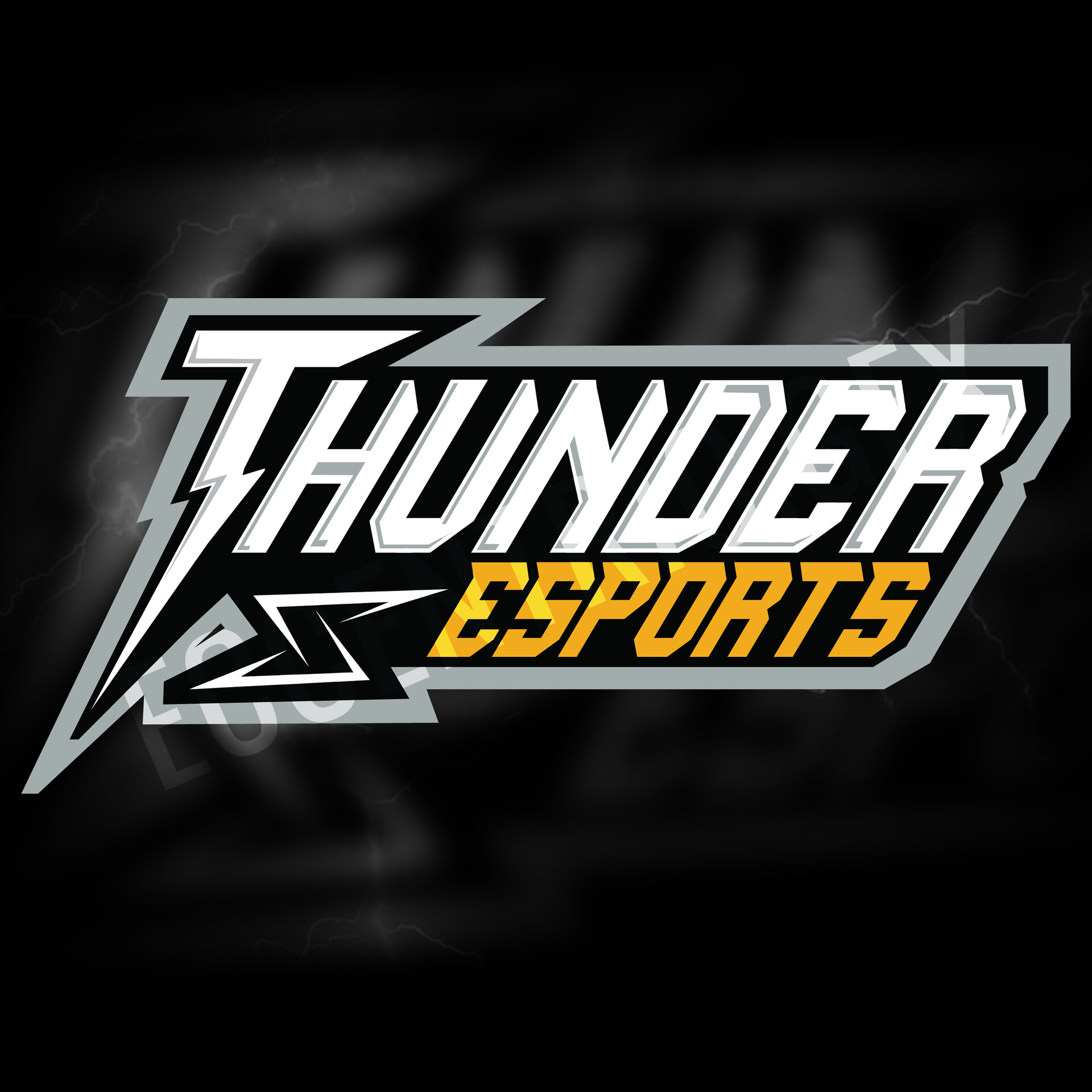 ArtStation - Logo work for Thunder Esport